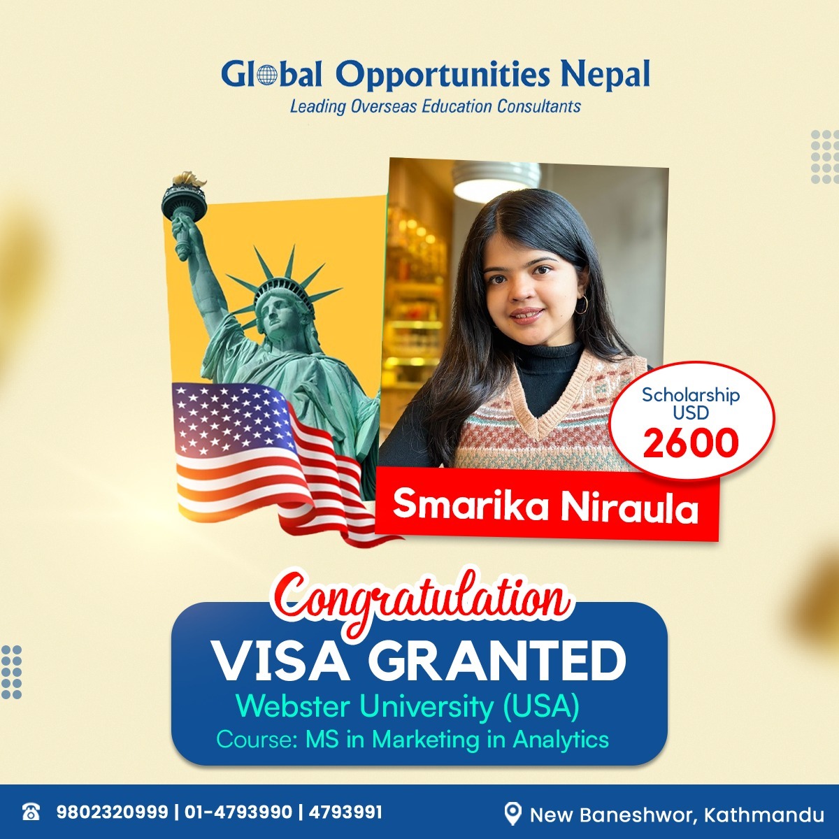 Smarika Niraula - Global Opportunities Nepal