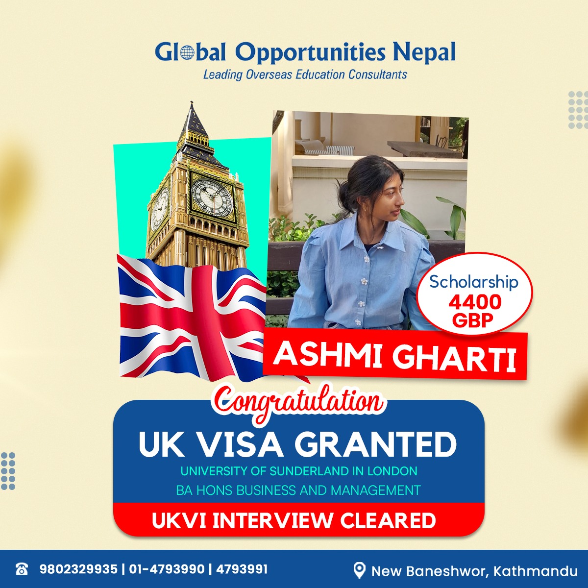 Ashmi Ghatri - Global Opportunities Nepal